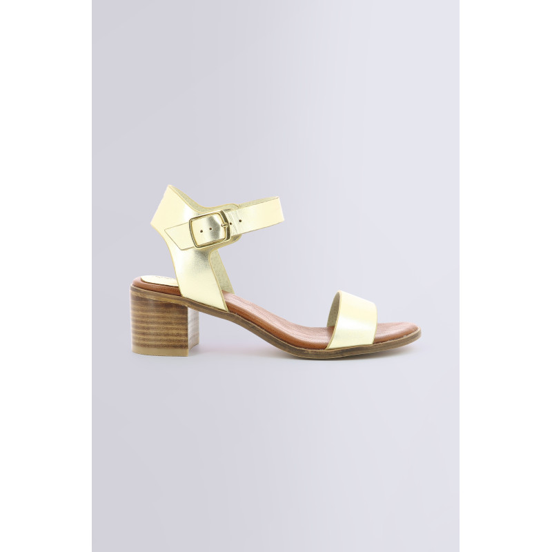 Volou gold sandals for woman - Kickers © Official website