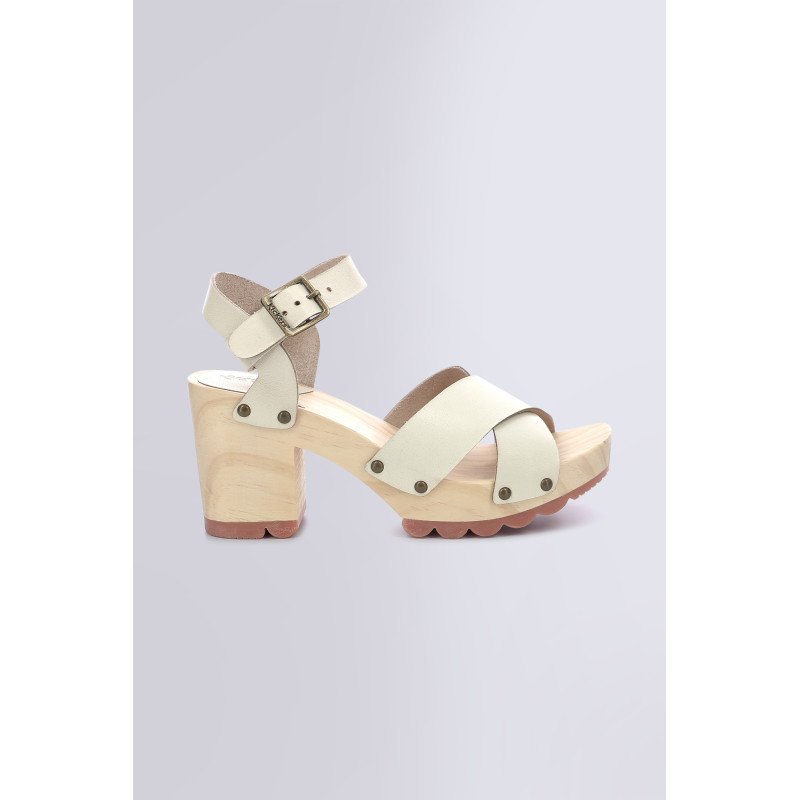 Kick Wise - sandali bianco sporco da donna - Kickers © Sito ufficiale
