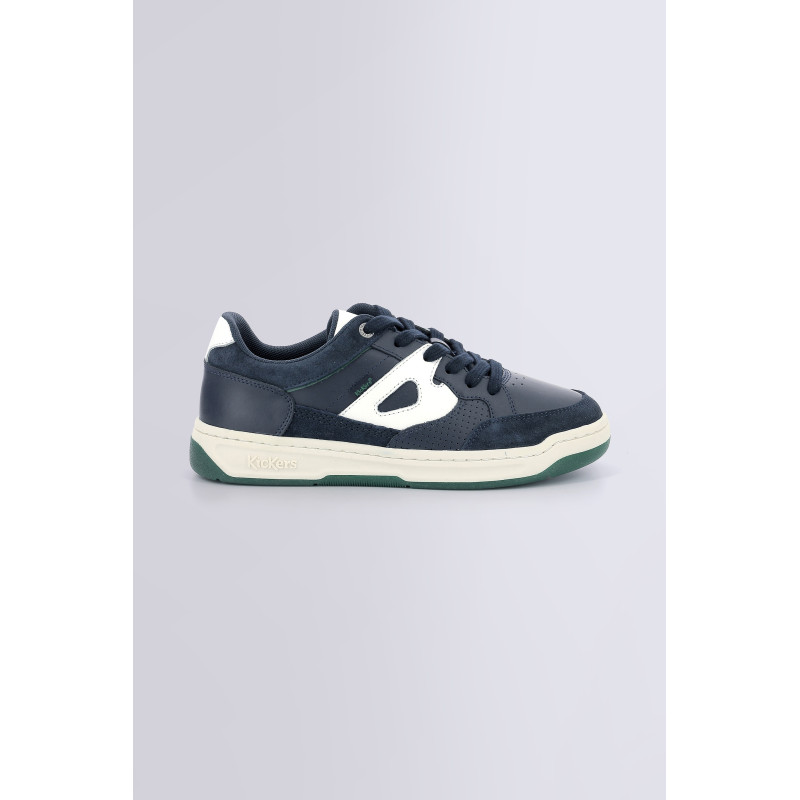Kikouak navy and green sneakers for girl and boy - Kickers © Official ...