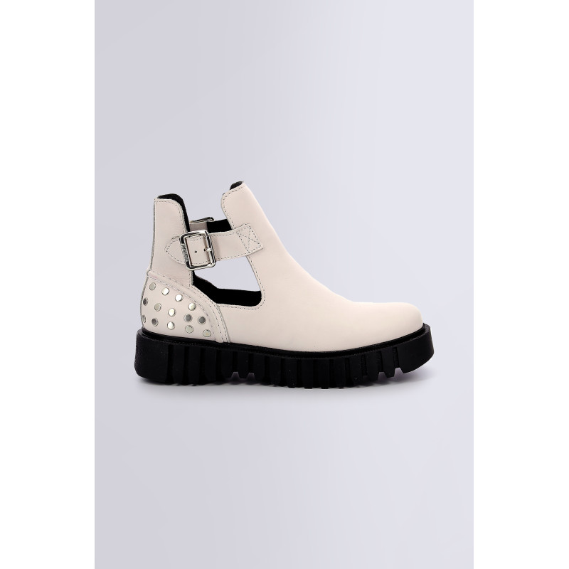 Kick Fantasy - Boots blanches pour femme - Kickers © Site Officiel