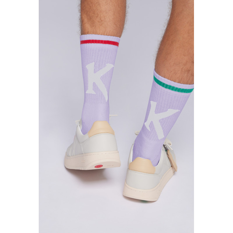 Organic Big K socks - Chaussettes lilas unisexe - Kickers © Site Officiel