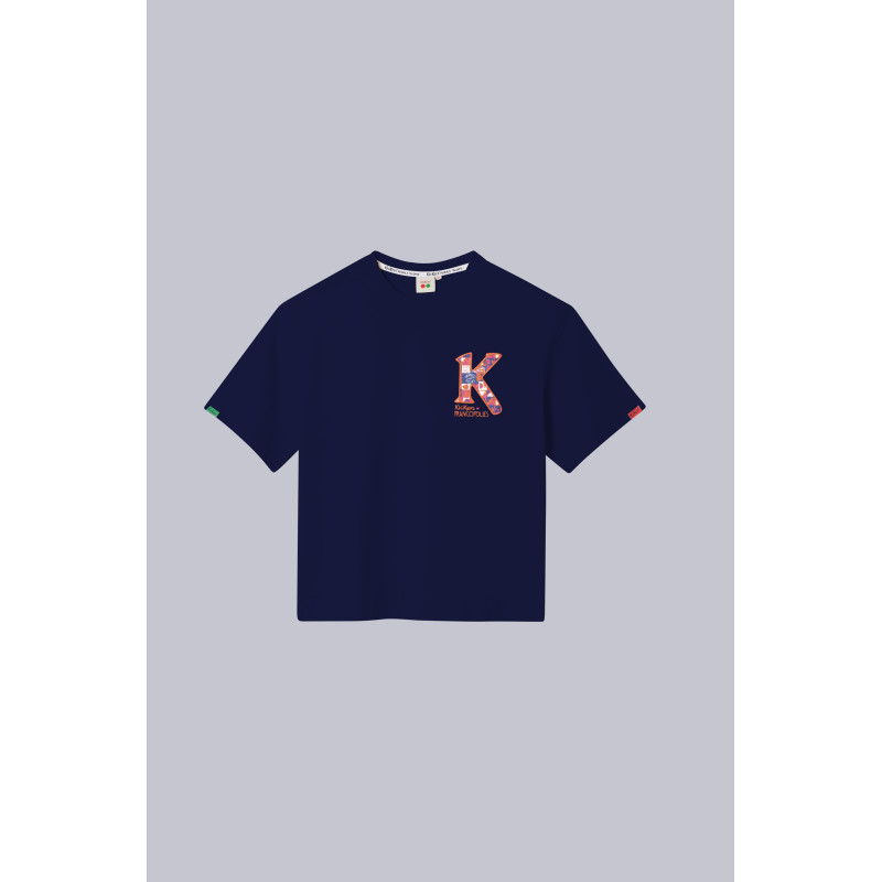 Kickers Franco navy t-shirt for woman and man - Kickers © Official website