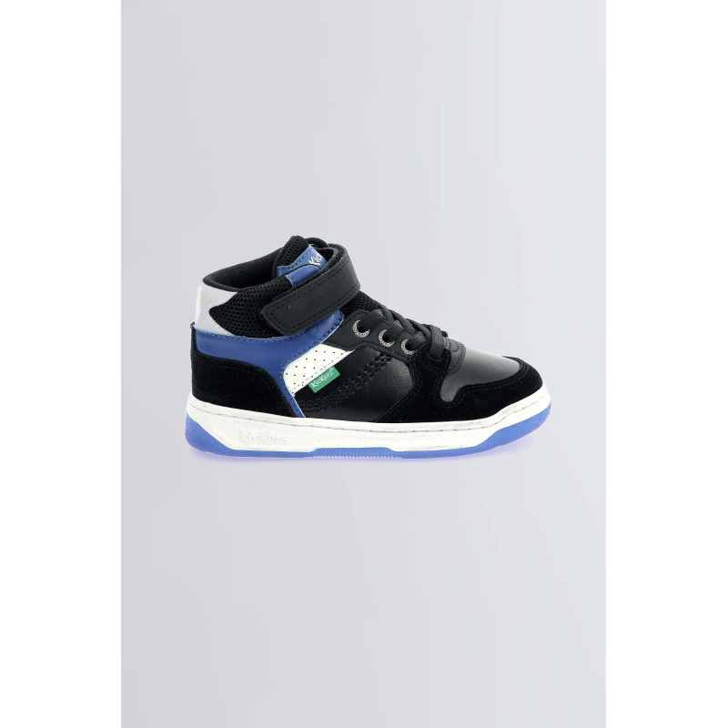 Kickado black and blue high sneakers for girl and boy - Kickers ...