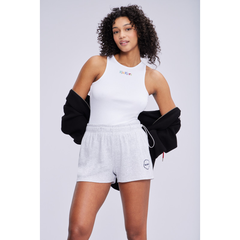 Kick Summ light grey short for woman - Kickers © Official website